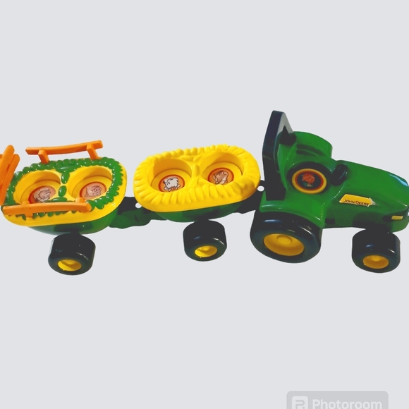 John Deere | Toys | John Deere Tomy Tractor Hay Ride Green Yellow ...